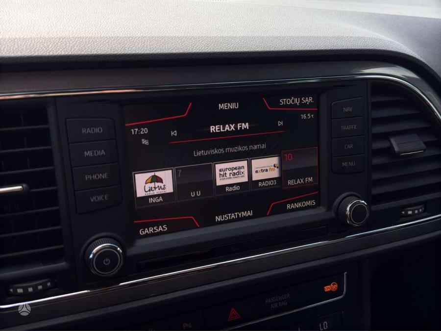 Grey SEAT Leon 2016 in Kaunas, with an engine capacity of 2.00 L and mileage of 204 thousand km for 8499 €, photo 18 on AUTOMOTO.COM.LV