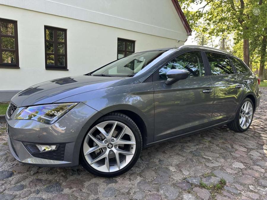 Grey SEAT Leon 2016 in Kaunas, with an engine capacity of 1.97 L and mileage of 227 thousand km for 8990 €, photo 6 on AUTOMOTO.COM.LV