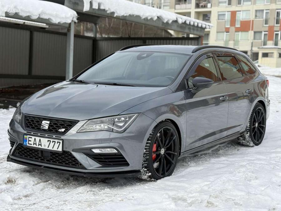 Grey SEAT Leon 2017 in Vilnius, with an engine capacity of 1.98 L and mileage of 138 thousand km for 17900 €, photo 2 on AUTOMOTO.COM.LV