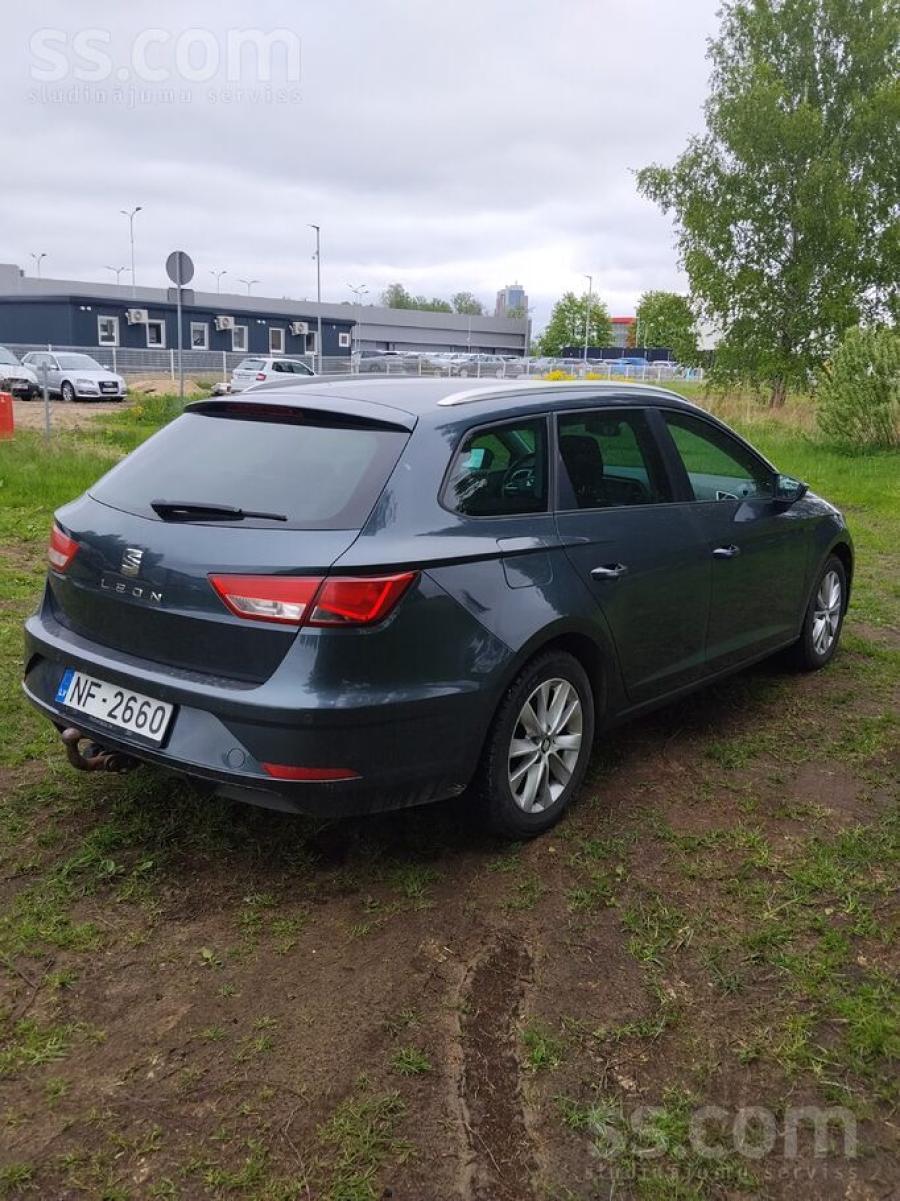 Grey SEAT Leon 2018 in Riga, with an engine capacity of 1.60 L and mileage of 251 thousand km for 6750 €, photo 5 on AUTOMOTO.COM.LV