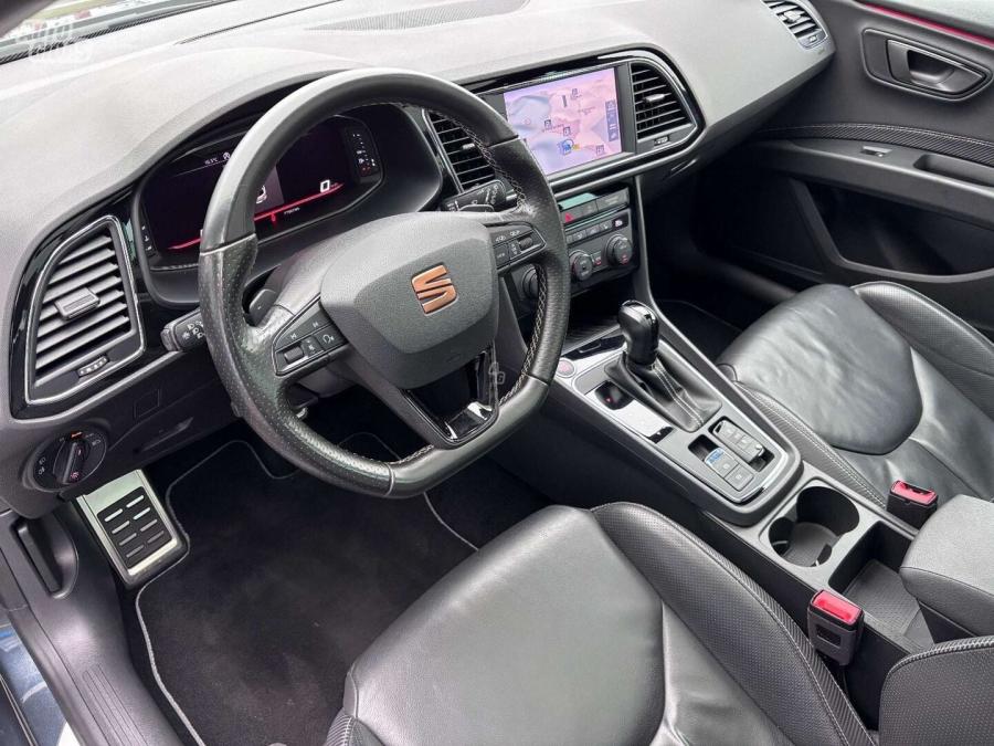 Grey SEAT Leon 2019 in Kaunas, with an engine capacity of 2.00 L and mileage of 78 thousand km for 25439 €, photo 15 on AUTOMOTO.COM.LV