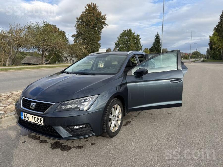 Pelēks SEAT Leon 2019 Krāslava, ar dzinēja tilpumu 1.60 L un nobraukumu 218 tūkst. km par 8900 €, foto 1 vietnē AUTOMOTO.COM.LV