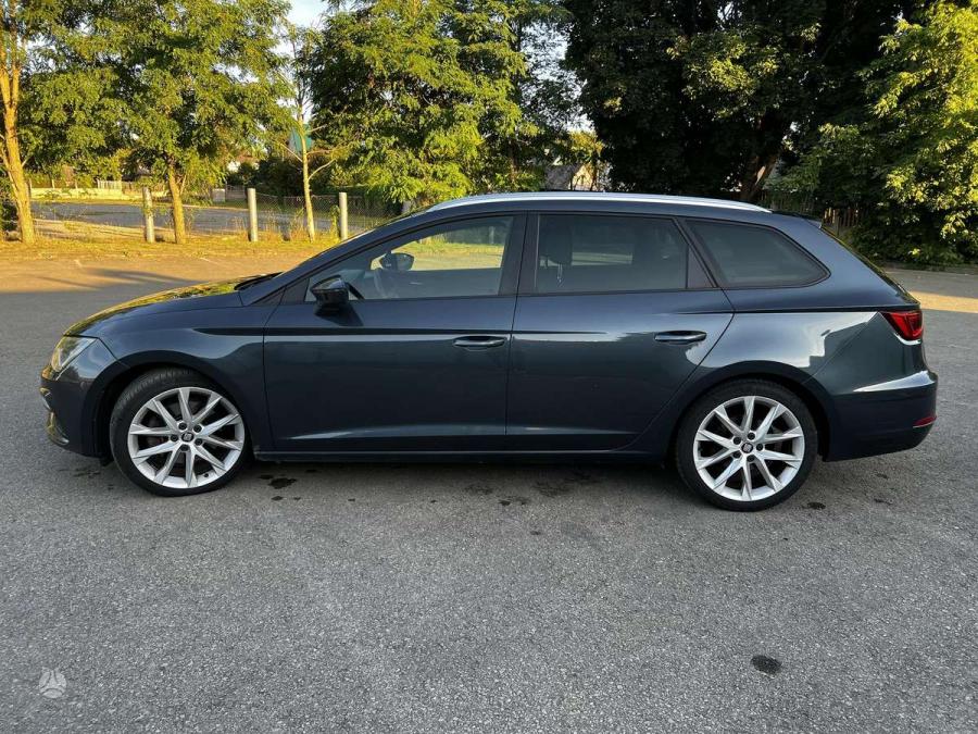 Grey SEAT Leon 2019 in Utena, with an engine capacity of 1.97 L and mileage of 289 thousand km for 8650 €, photo 4 on AUTOMOTO.COM.LV