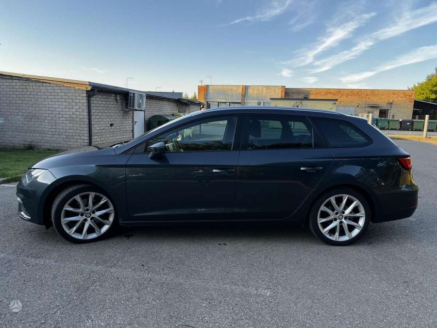 Grey SEAT Leon 2019 in Utena, with an engine capacity of 1.97 L and mileage of 289 thousand km for 8650 €, photo 9 on AUTOMOTO.COM.LV