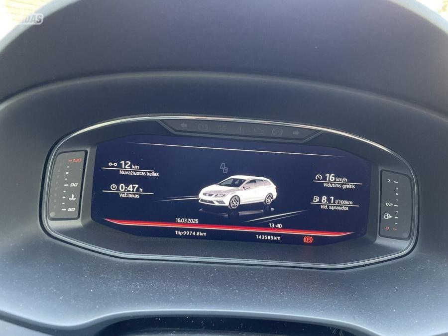 Pelēks SEAT Leon 2019 Kauņa, ar dzinēja tilpumu 1.60 L un nobraukumu 147 tūkst. km par 10900 €, foto 15 vietnē AUTOMOTO.COM.LV