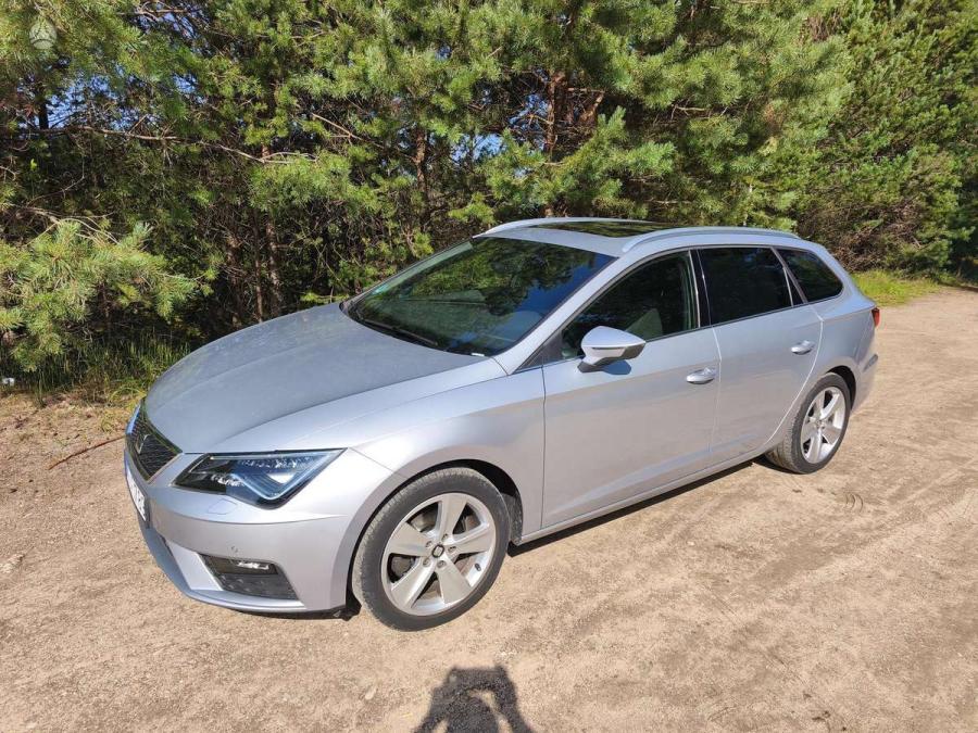 Pelēks SEAT Leon 2019 Viļņa, ar dzinēja tilpumu 1.50 L un nobraukumu 119 tūkst. km par 15400 €, foto 3 vietnē AUTOMOTO.COM.LV