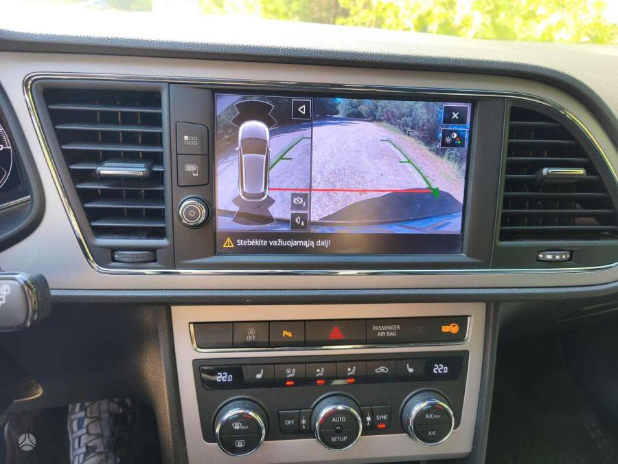 Pelēks SEAT Leon 2019 Viļņa, ar dzinēja tilpumu 1.50 L un nobraukumu 119 tūkst. km par 15400 €, foto 13 vietnē AUTOMOTO.COM.LV