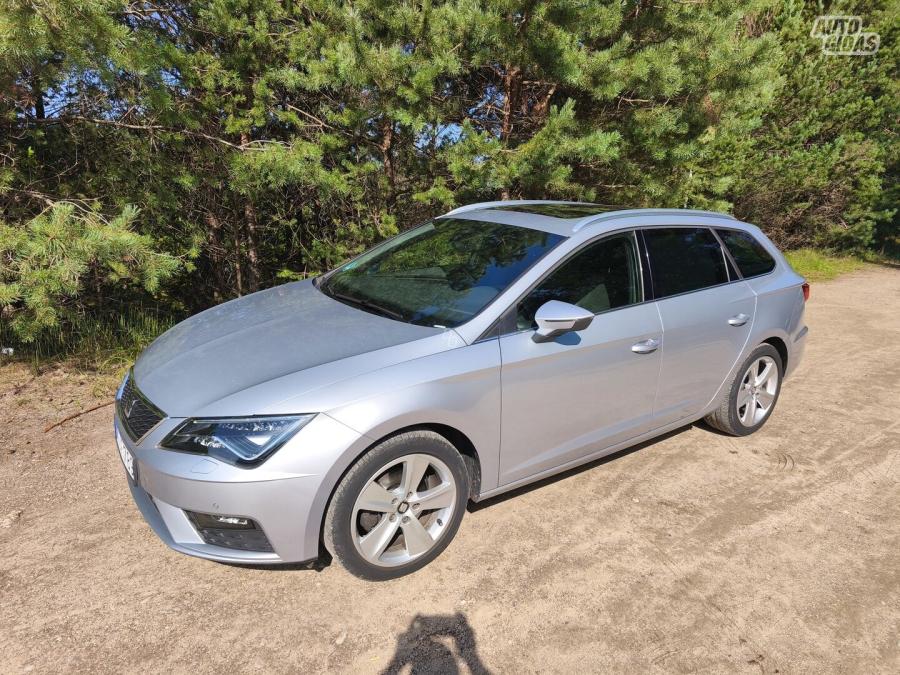 Grey SEAT Leon 2019 in Vilnius, with an engine capacity of 1.50 L and mileage of 119 thousand km for 15400 €, photo 1 on AUTOMOTO.COM.LV