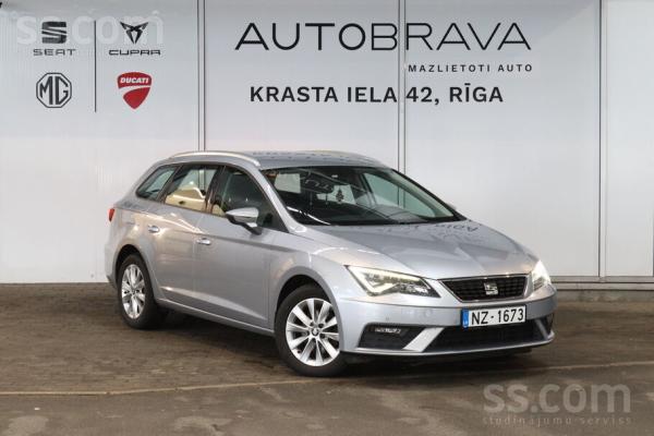 Grey SEAT Leon 2019 in Riga, with an engine capacity of 1.60 L and mileage of 143 thousand km for 8490 €, photo 4 on AUTOMOTO.COM.LV