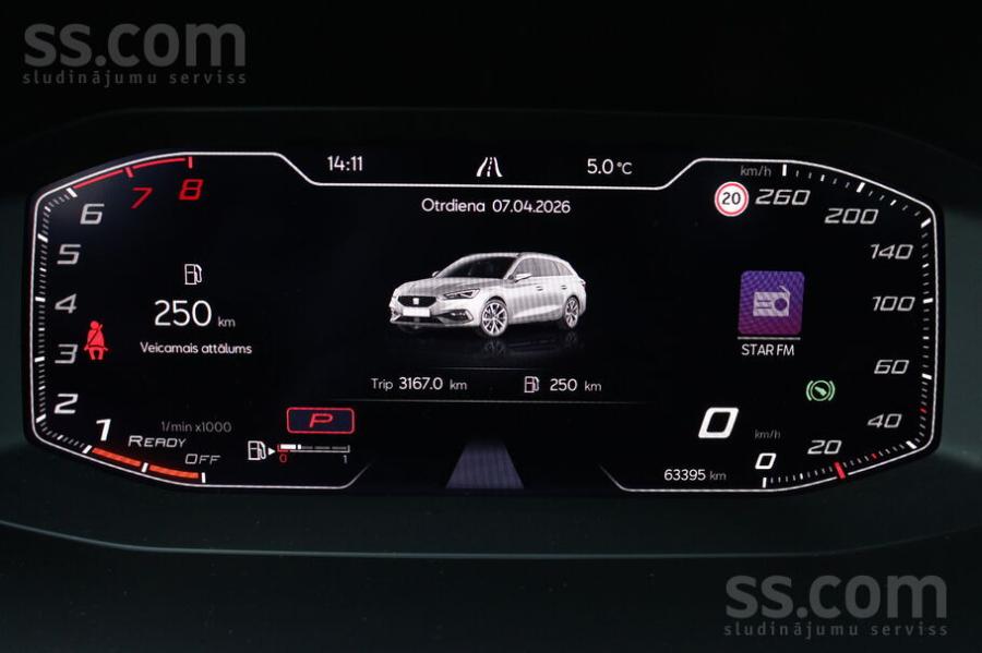 Pelēks SEAT Leon 2021 Rīga, ar dzinēja tilpumu 1.50 L un nobraukumu 64 tūkst. km par 17990 €, foto 12 vietnē AUTOMOTO.COM.LV