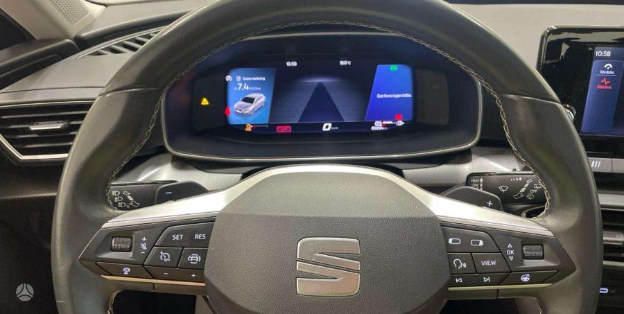 Pelēks SEAT Leon 2021 Viļņa, ar dzinēja tilpumu 1.50 L un nobraukumu 65 tūkst. km par 16215 €, foto 10 vietnē AUTOMOTO.COM.LV