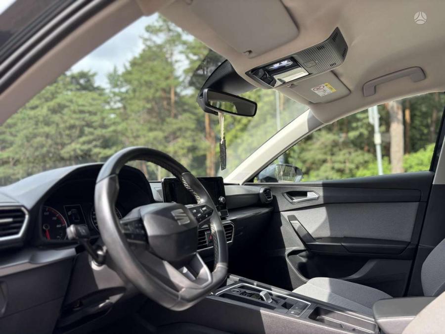 Pelēks SEAT Leon 2021 Druskininkai, ar dzinēja tilpumu 1.50 L un nobraukumu 59 tūkst. km par 14500 €, foto 11 vietnē AUTOMOTO.COM.LV