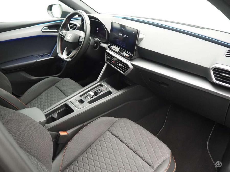 Grey SEAT Leon 2021 in Vilnius, with an engine capacity of 1.50 L and mileage of 107 thousand km for 16500 €, photo 13 on AUTOMOTO.COM.LV