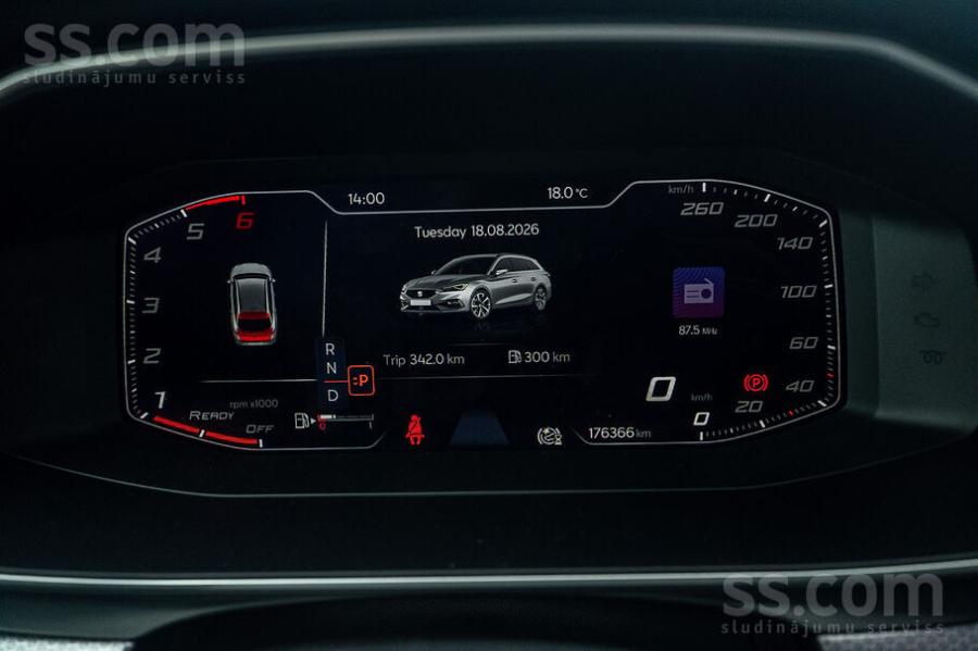 Grey SEAT Leon 2022 in Riga, with an engine capacity of 2.00 L and mileage of 0 thousand km for 11900 €, photo 20 on AUTOMOTO.COM.LV