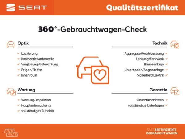Grey SEAT Leon 2023 in Kaunas, with an engine capacity of 2.00 L and mileage of 33 thousand km for 26925 €, photo 5 on AUTOMOTO.COM.LV
