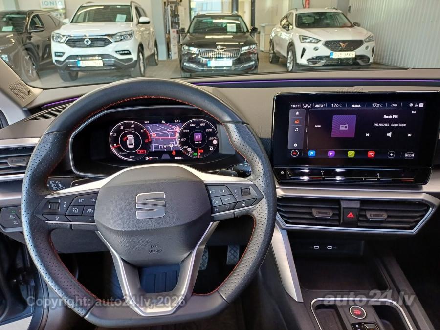 Pelēks SEAT Leon 2024 Tallina, ar dzinēja tilpumu 2.00 L un nobraukumu 80 tūkst. km par 26800 €, foto 11 vietnē AUTOMOTO.COM.LV
