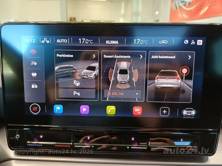 Pelēks SEAT Leon 2024 Tallina, ar dzinēja tilpumu 2.00 L un nobraukumu 80 tūkst. km par 26800 €, foto 16 vietnē AUTOMOTO.COM.LV