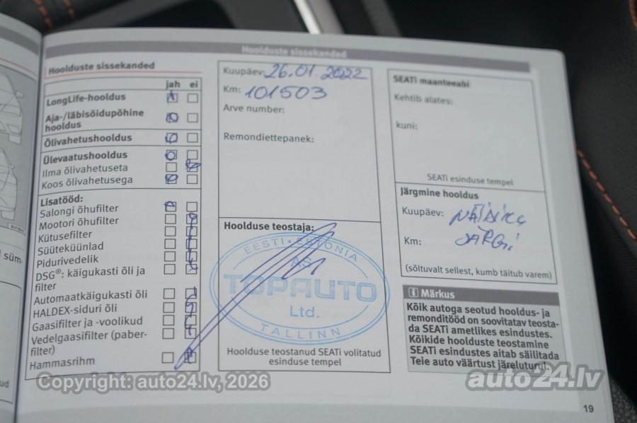 Оранжевый Сеат Леон 2018 в Таллин, объемом двигателя 1.80 л и пробегом 223 тыс. км за 10990 €, фото 18 на AUTOMOTO.COM.LV