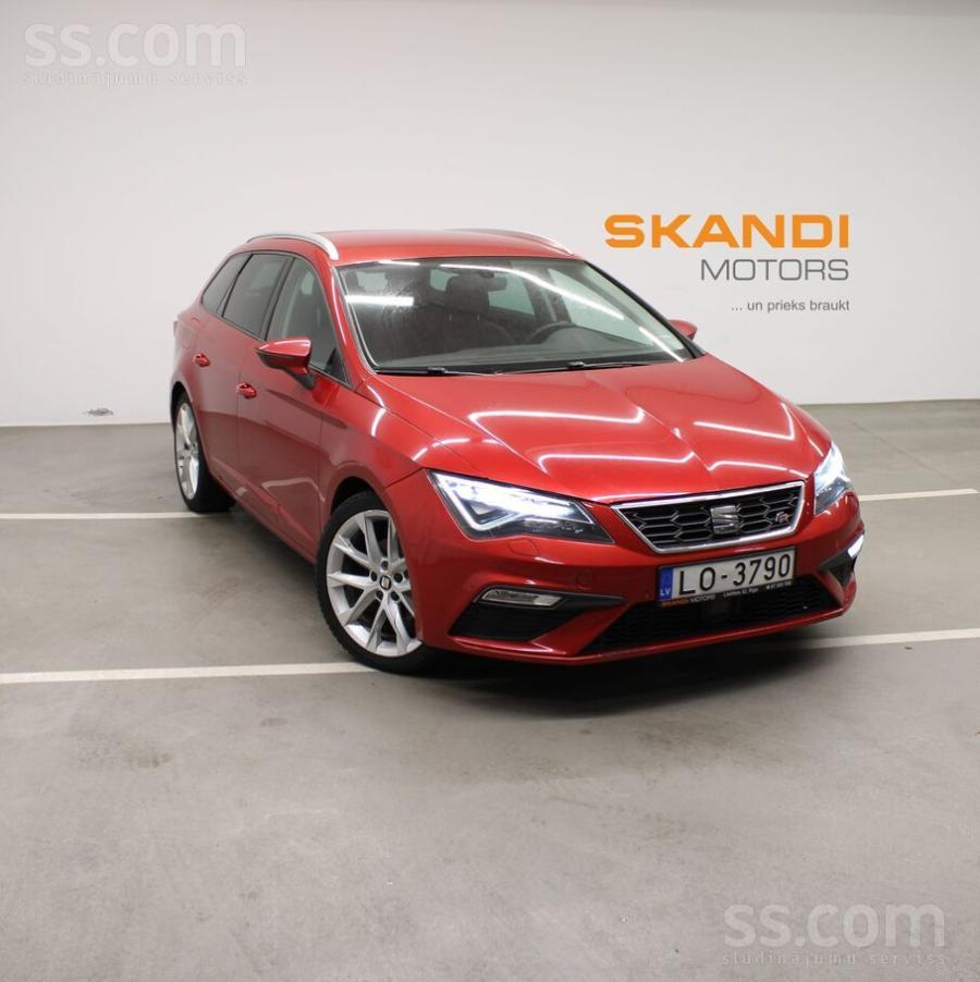 Sarkans SEAT Leon 2018 Rīga, ar dzinēja tilpumu 2.00 L un nobraukumu 225 tūkst. km par 8490 €, foto 3 vietnē AUTOMOTO.COM.LV