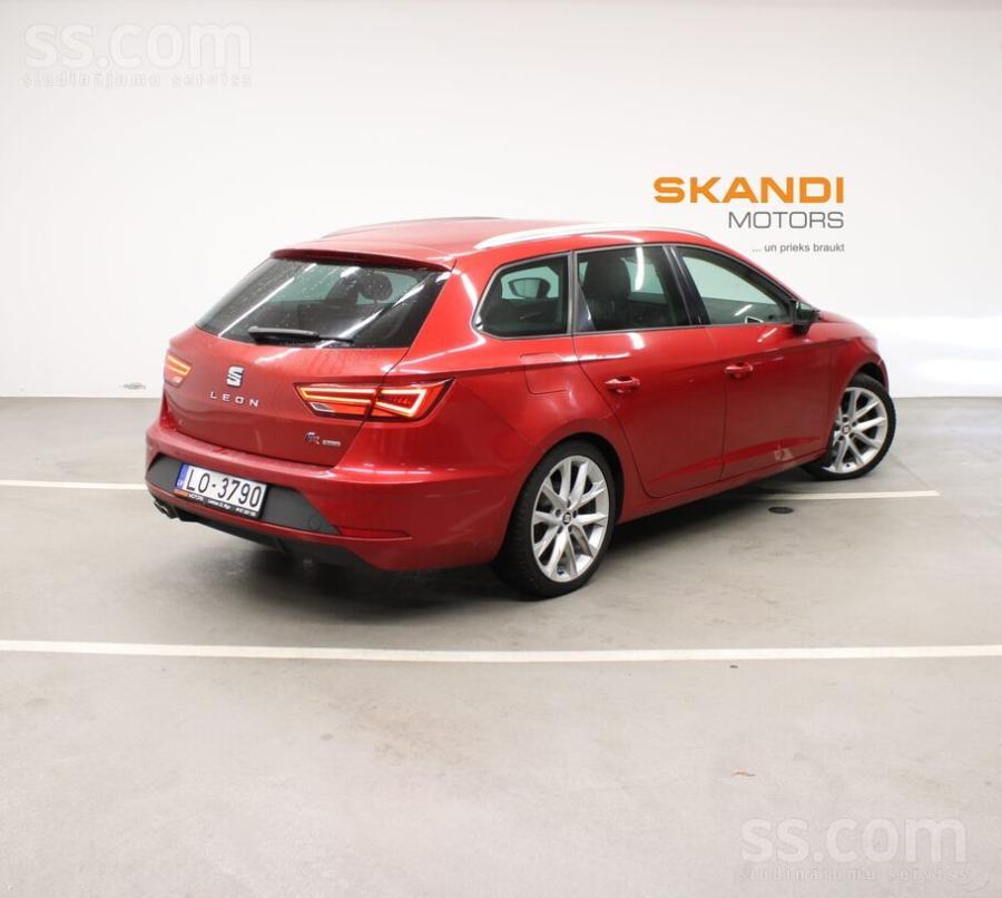 Sarkans SEAT Leon 2018 Rīga, ar dzinēja tilpumu 2.00 L un nobraukumu 225 tūkst. km par 8490 €, foto 4 vietnē AUTOMOTO.COM.LV
