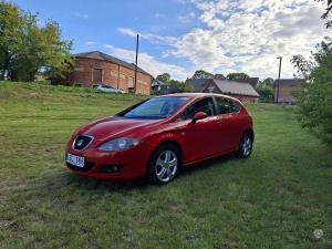 Red SEAT Leon 2007 in Alytus, with an engine capacity of 1.90 L and mileage of 245 thousand km for 2000 €, photo  on AUTOMOTO.COM.LV