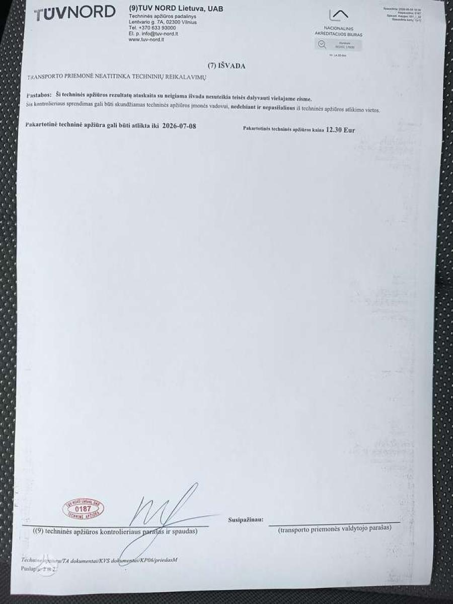 Red SEAT Leon 2008 in Vilnius, with an engine capacity of 1.60 L and mileage of 332 thousand km for 650 €, photo 19 on AUTOMOTO.COM.LV