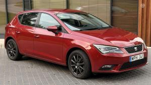 Sarkans SEAT Leon 2014 Viļņa, ar dzinēja tilpumu 1.60 L un nobraukumu 186 tūkst. km par 6200 €, foto  vietnē AUTOMOTO.COM.LV