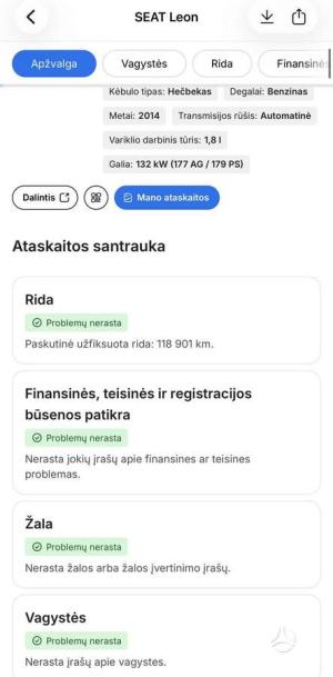 Красный Сеат Леон 2014 в Таураге, объемом двигателя 1.80 л и пробегом 137 тыс. км за 7900 €, фото 53 на AUTOMOTO.COM.LV