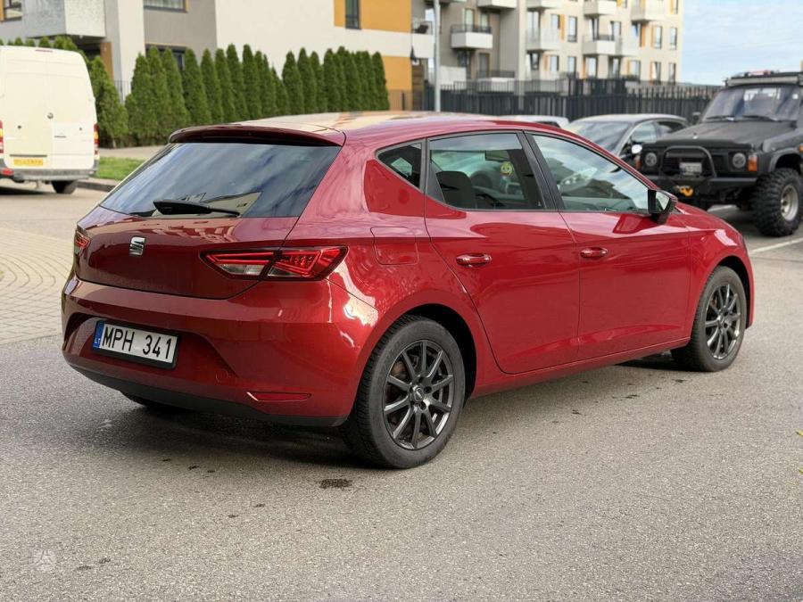 Sarkans SEAT Leon 2014 Viļņa, ar dzinēja tilpumu 1.60 L un nobraukumu 185 tūkst. km par 5200 €, foto 6 vietnē AUTOMOTO.COM.LV