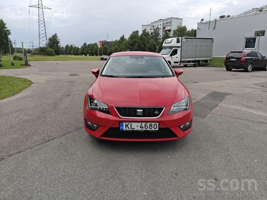 Red SEAT Leon 2016 in Riga, with an engine capacity of 1.80 L and mileage of 99 thousand km for 11500 €, photo 3 on AUTOMOTO.COM.LV