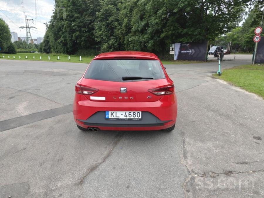 Red SEAT Leon 2016 in Riga, with an engine capacity of 1.80 L and mileage of 99 thousand km for 11500 €, photo 7 on AUTOMOTO.COM.LV
