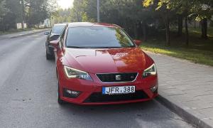 Red SEAT Leon 2016 in Vilnius, with an engine capacity of 1.40 L and mileage of 133 thousand km for 7800 €, photo  on AUTOMOTO.COM.LV
