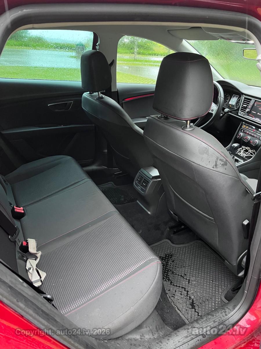 Red SEAT Leon 2017 in Tallinn, with an engine capacity of 1.40 L and mileage of 109 thousand km for 11600 €, photo 15 on AUTOMOTO.COM.LV