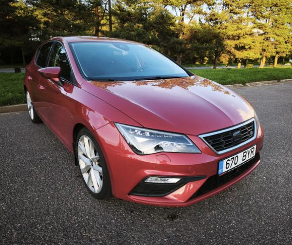 Red SEAT Leon 2018 in Tallinn, with an engine capacity of 2.00 L and mileage of 163 thousand km for 11500 €, photo 3 on AUTOMOTO.COM.LV