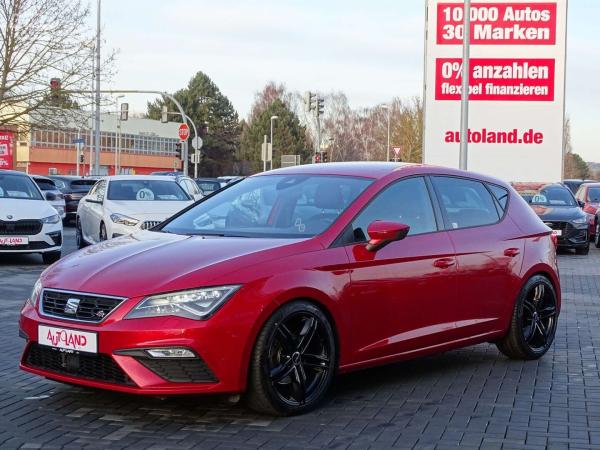 Red SEAT Leon 2019 in Kaunas, with an engine capacity of 1.50 L and mileage of 80 thousand km for 22390 €, photo 1 on AUTOMOTO.COM.LV