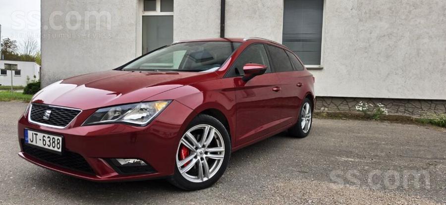 Red SEAT Leon 2014 in Riga, with an engine capacity of 1.60 L and mileage of 175 thousand km for 5100 €, photo 1 on AUTOMOTO.COM.LV