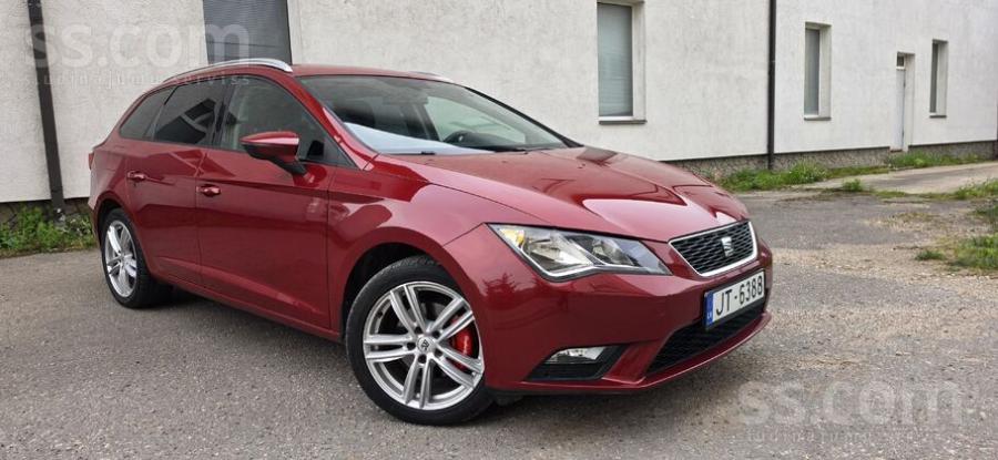 Red SEAT Leon 2014 in Riga, with an engine capacity of 1.60 L and mileage of 175 thousand km for 5100 €, photo 3 on AUTOMOTO.COM.LV