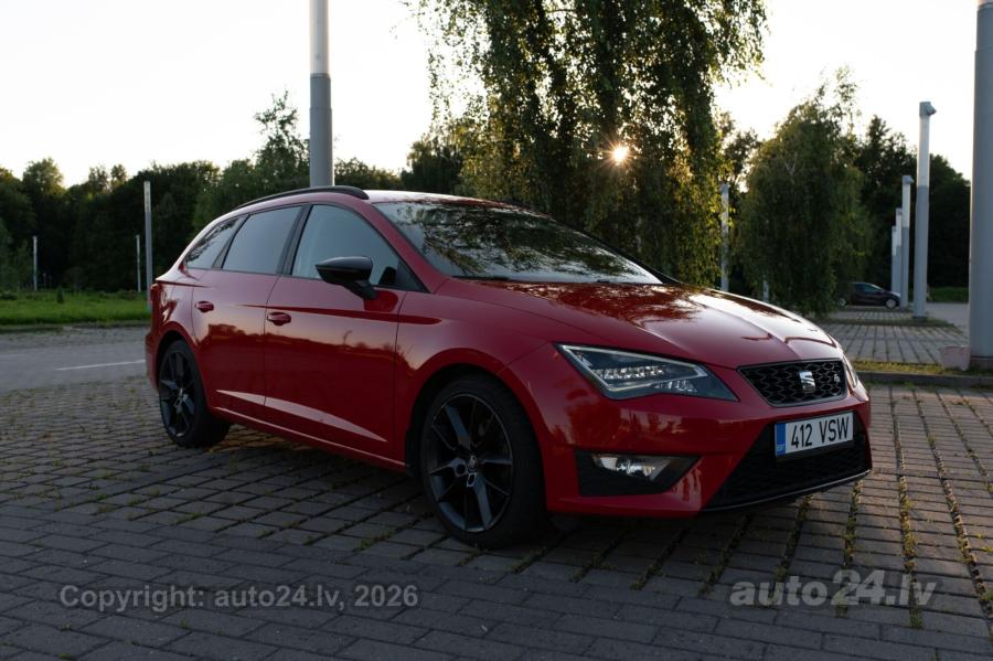 Red SEAT Leon 2014 in Tallinn, with an engine capacity of 2.00 L and mileage of 312 thousand km for 7999 €, photo 4 on AUTOMOTO.COM.LV