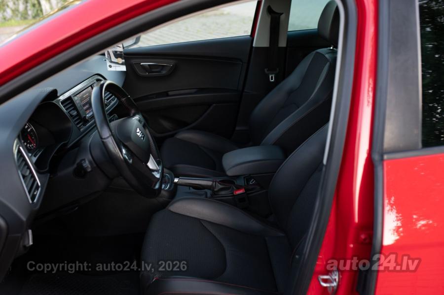 Red SEAT Leon 2014 in Tallinn, with an engine capacity of 2.00 L and mileage of 312 thousand km for 7999 €, photo 10 on AUTOMOTO.COM.LV