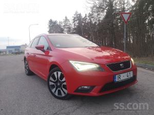 Red SEAT Leon 2014 in Jelgava, with an engine capacity of 2.00 L and mileage of 357 thousand km for 4995 €, photo  on AUTOMOTO.COM.LV