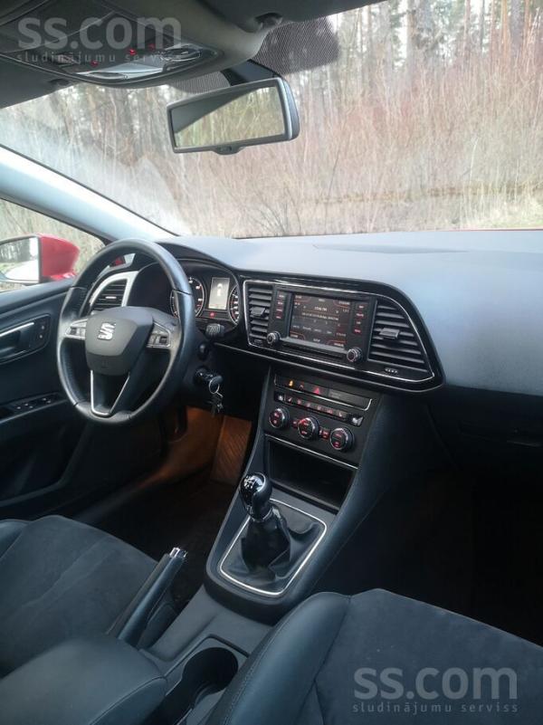 Сеат Леон 2014 в Елгава на AUTOMOTO.COM.LV Красный Сеат Леон 2014 в Елгава, объемом двигателя 2.00 л и пробегом 357 тыс. км за 4995 €, фото 9 на AUTOMOTO.COM.LV