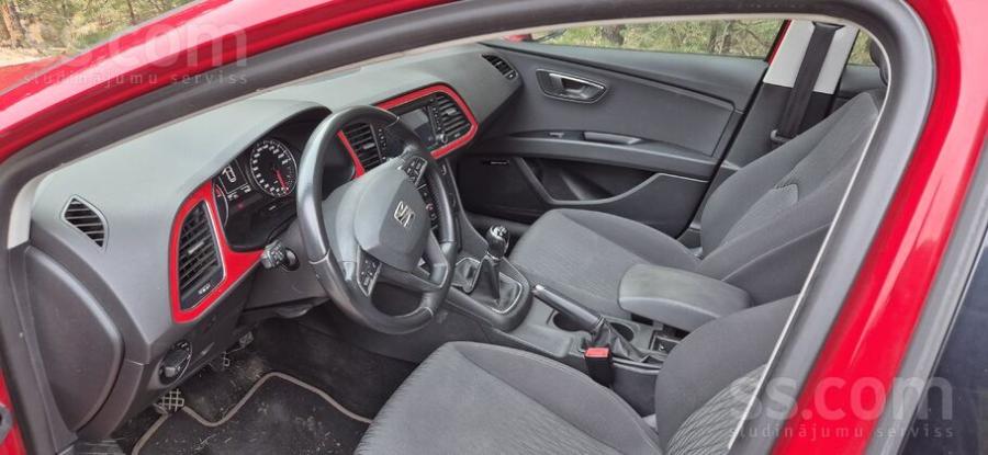 Sarkans SEAT Leon 2015 Rīga, ar dzinēja tilpumu 1.60 L un nobraukumu 242 tūkst. km par 5100 €, foto 9 vietnē AUTOMOTO.COM.LV