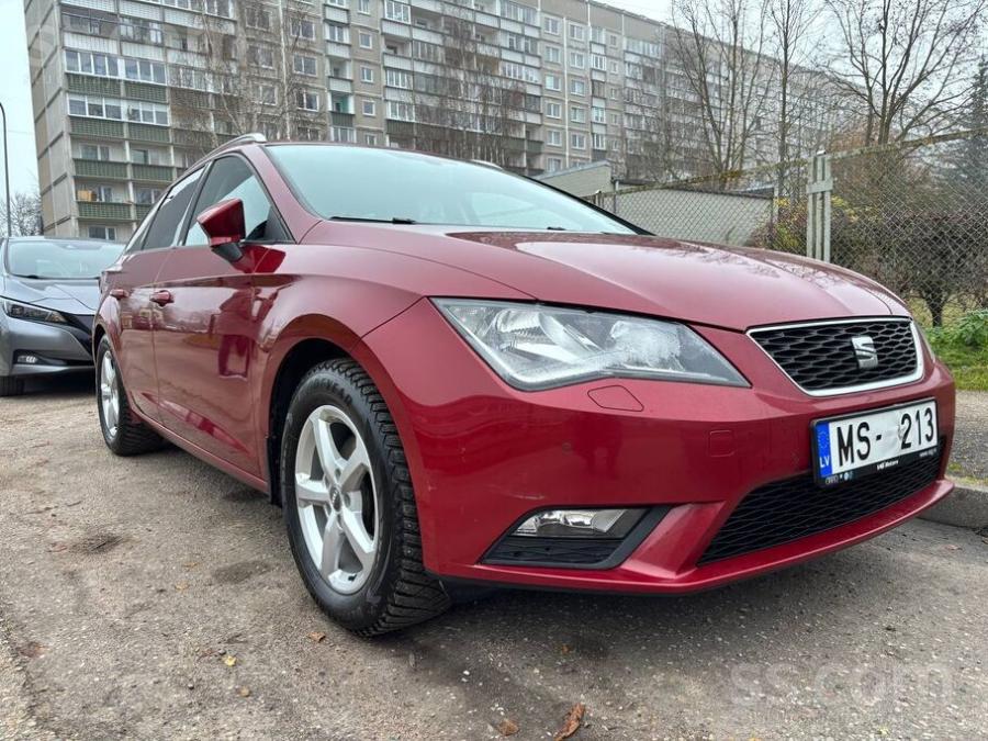 Red SEAT Leon 2015 in Riga, with an engine capacity of 2.00 L and mileage of 240 thousand km for 6900 €, photo 3 on AUTOMOTO.COM.LV