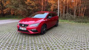 Red SEAT Leon 2017 in Tallinn, with an engine capacity of 2.00 L and mileage of 92 thousand km for 20000 €, photo  on AUTOMOTO.COM.LV