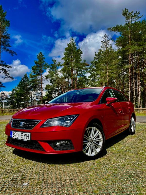 Red SEAT Leon 2018 in Tallinn, with an engine capacity of 2.00 L and mileage of 211 thousand km for 11500 €, photo 1 on AUTOMOTO.COM.LV
