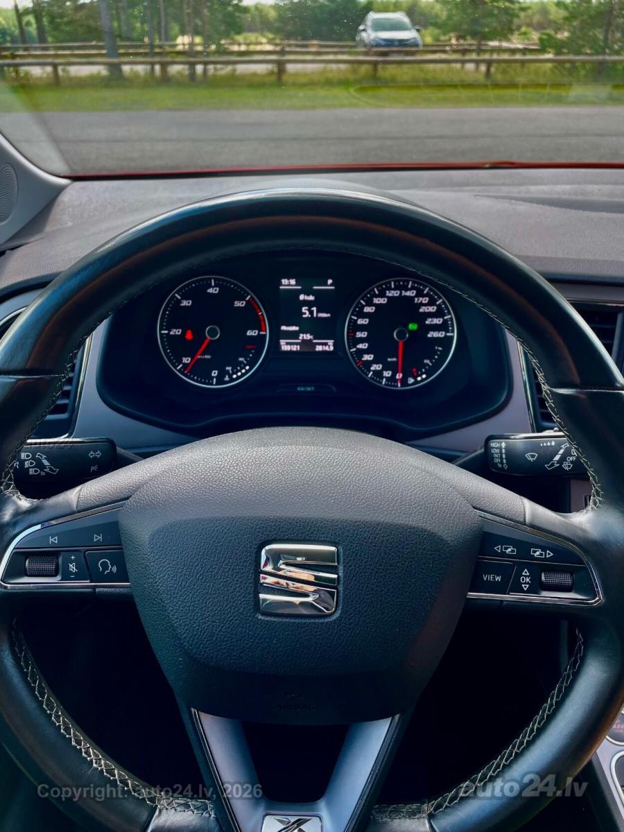 Red SEAT Leon 2018 in Tallinn, with an engine capacity of 2.00 L and mileage of 211 thousand km for 11500 €, photo 6 on AUTOMOTO.COM.LV