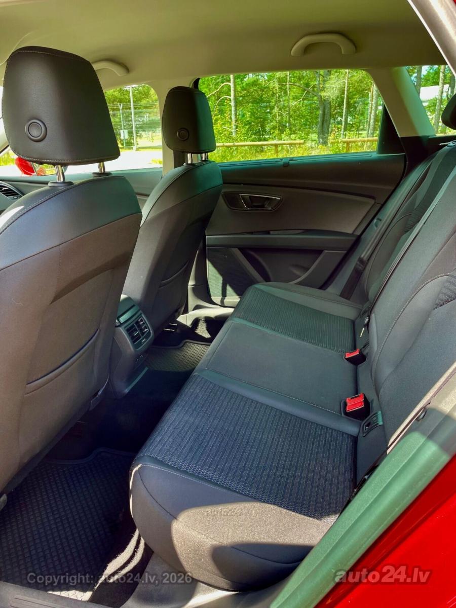 Red SEAT Leon 2018 in Tallinn, with an engine capacity of 2.00 L and mileage of 211 thousand km for 11500 €, photo 10 on AUTOMOTO.COM.LV