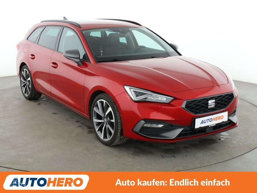 Red SEAT Leon 2020 in Kaunas, with an engine capacity of 1.50 L and mileage of 78 thousand km for 23894 €, photo 8 on AUTOMOTO.COM.LV