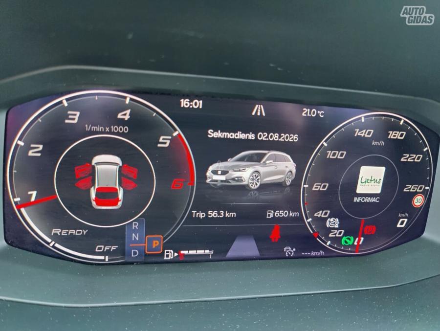 Sarkans SEAT Leon 2022 Kauņa, ar dzinēja tilpumu 2.00 L un nobraukumu 234 tūkst. km par 14900 €, foto 13 vietnē AUTOMOTO.COM.LV