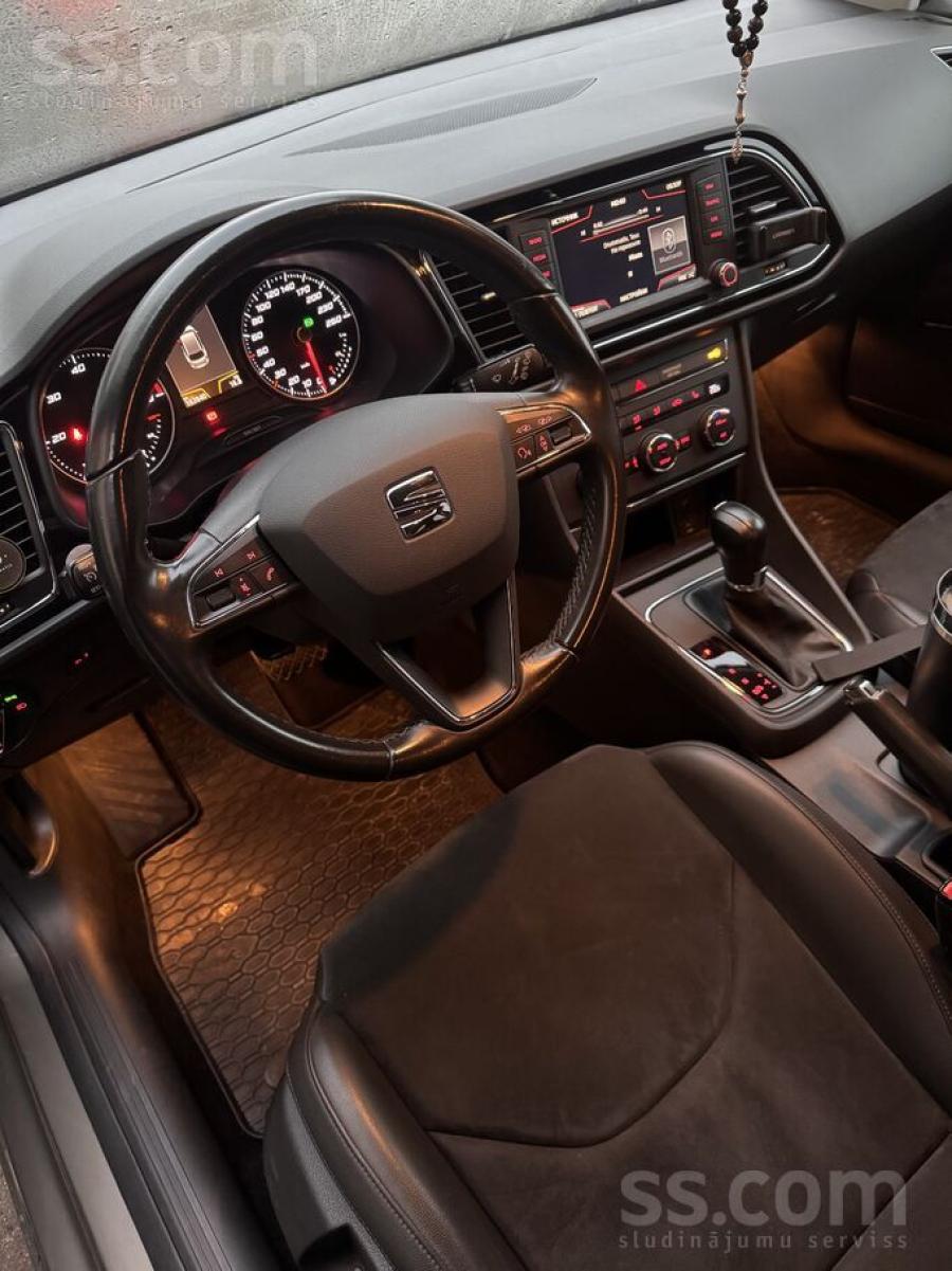 SEAT Leon 2016 Rīga, ar dzinēja tilpumu 2.00 L un nobraukumu 165 tūkst. km par 8450 €, foto 6 vietnē AUTOMOTO.COM.LV